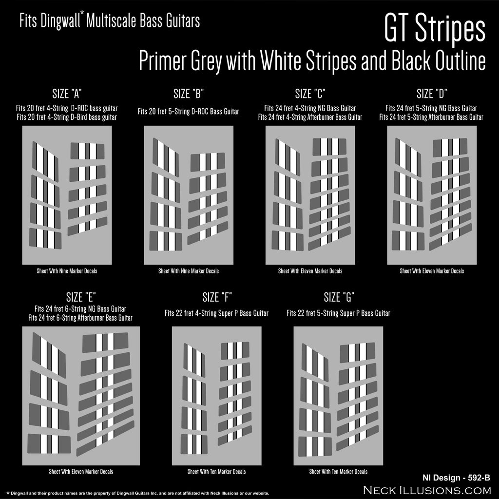 MultiScale "GT Stripes" Decals – Neck Illusions