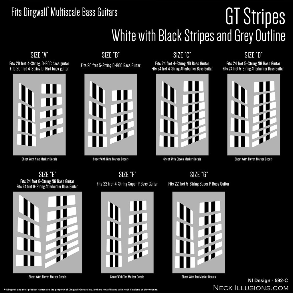MultiScale "GT Stripes" Decals – Neck Illusions